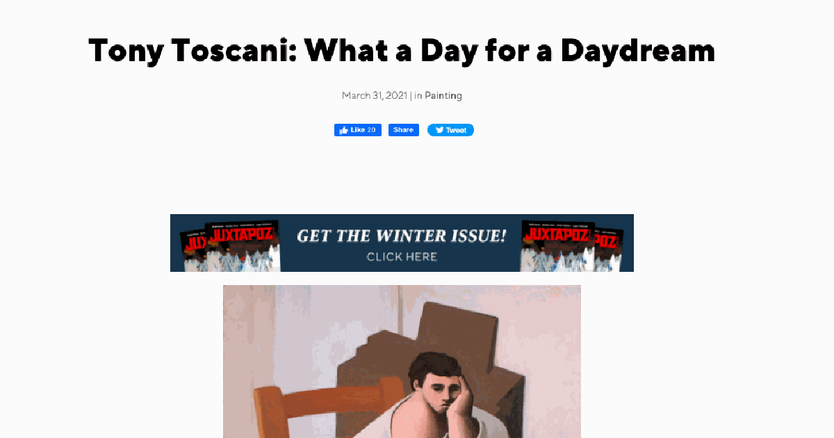 Tony Toscani: What a Day for a Daydream | Massey Klein